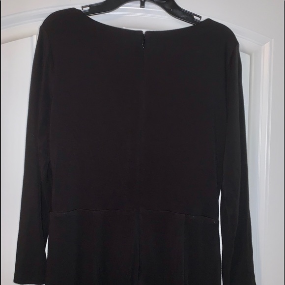 LOFT | Dresses | Loft Womens Black Long Sleeve Dress Sp | Poshmark